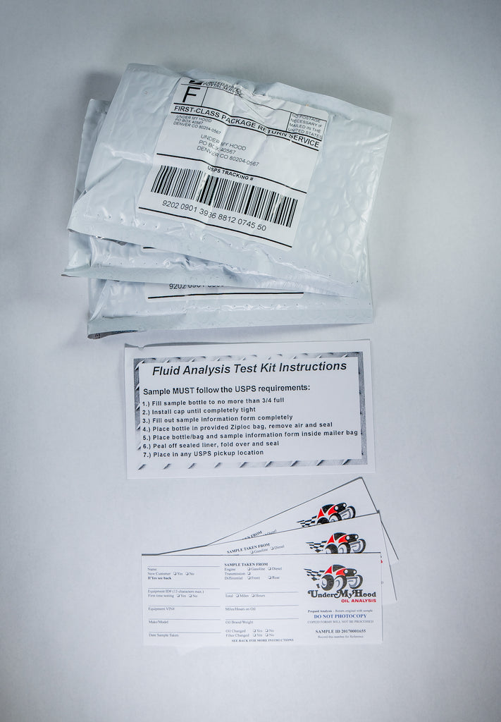 3-Pack Oil Analysis Test Kit - Top Rated National® Oil Analysis ...
